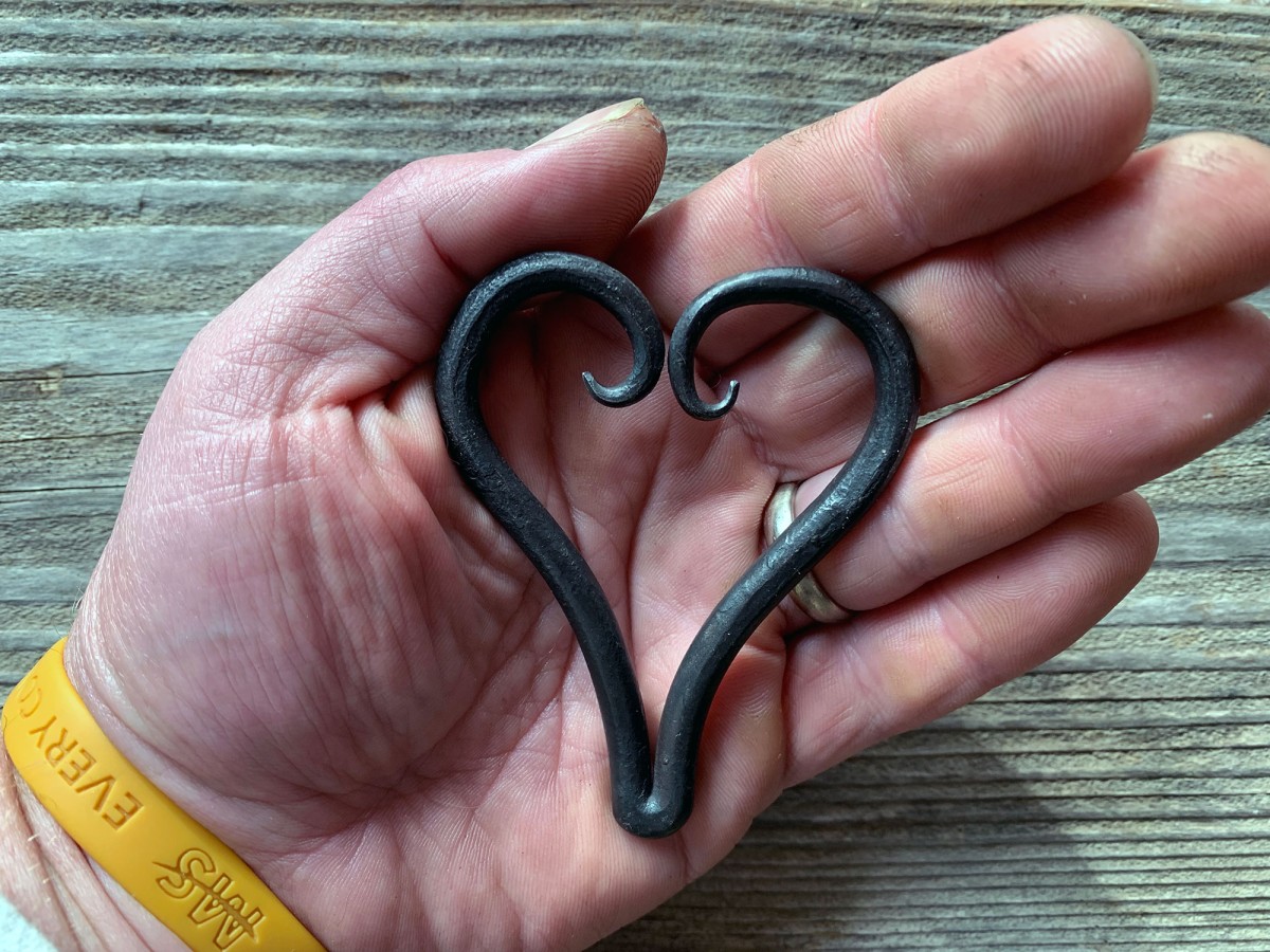 Forged Decorative Metal Heart for Your Home or Wherever!