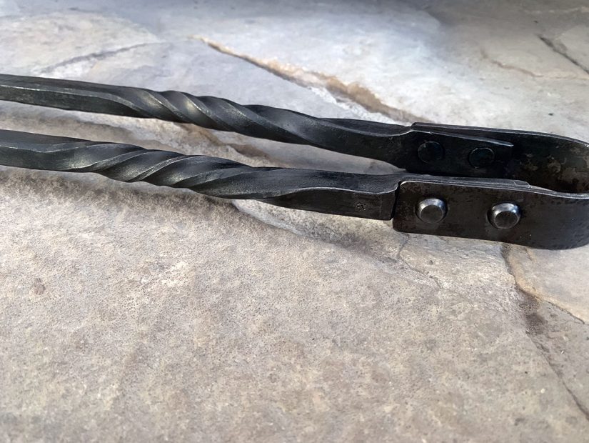Rustic Hand-forged Grill & BBQ Tongs Perfect for Any Griller