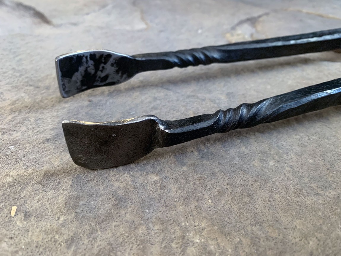 Rustic Hand-forged Grill & BBQ Tongs Perfect for Any Griller