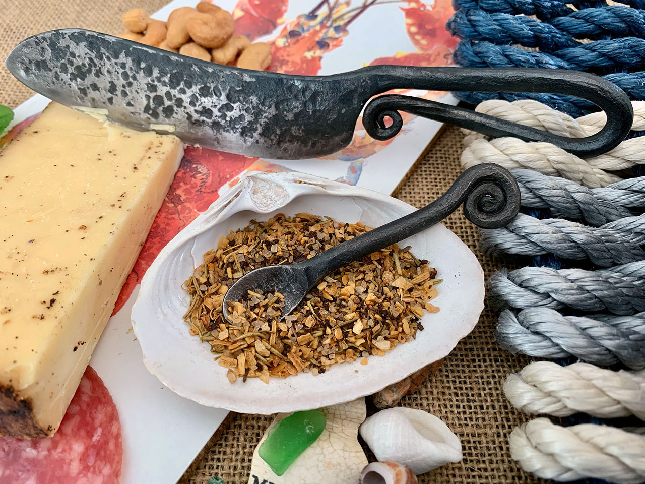 Beautiful Hand-forged Cheese Knife for Your Charcuterie Board