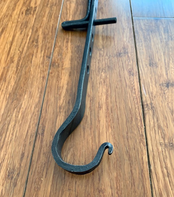 Hand-forged Trammel Hook for Camping Adjusts from 18" - 25"