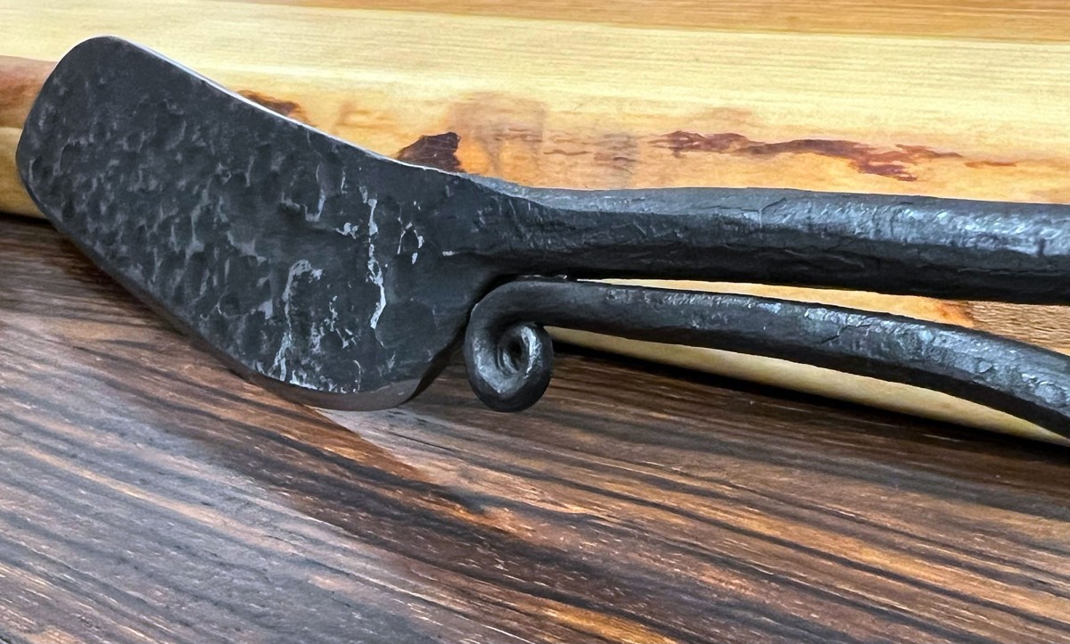 Beautiful Hand-forged Cheese Knife for Your Charcuterie Board