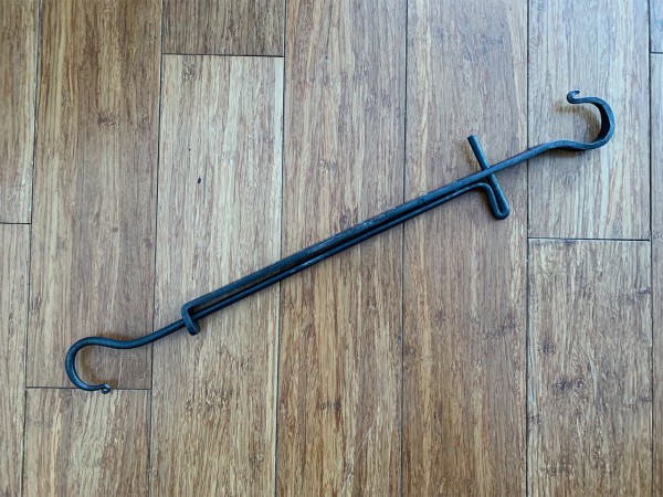 Hand-forged Trammel Hook for Camping Adjusts from 18" - 25"