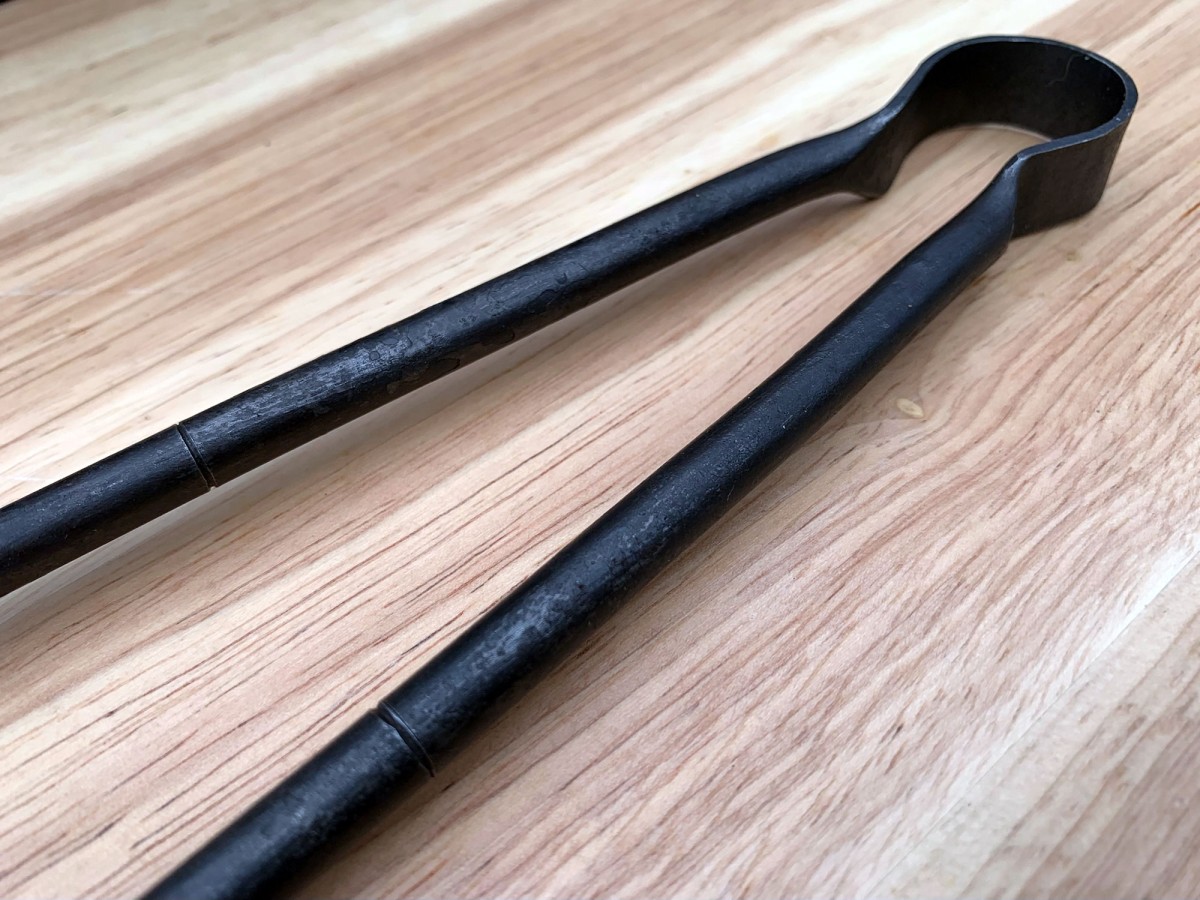 Small Hand-forged Kitchen Tongs Made of Quality Solid Steel