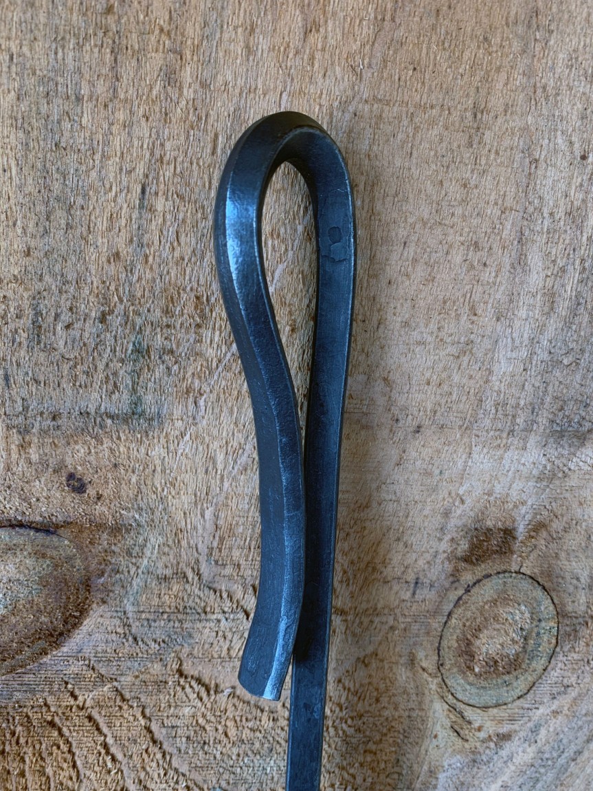 Blacksmith Forged Ash Shovel for Wood Stoves and Fireplaces